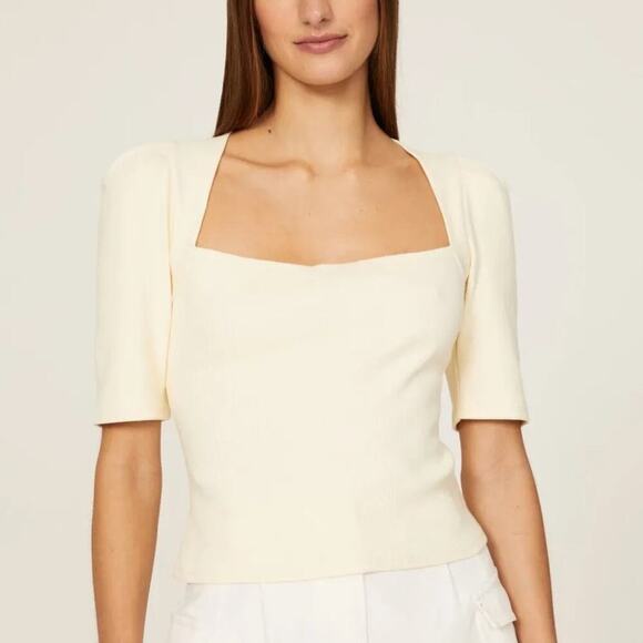 10 Crosby Derek Lam | Tops | Crosby Derek Lam Top Puff Sleeve Square ...